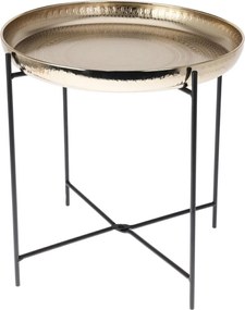 Odkládací stolek Beigl 35 cm zlatý/černý
