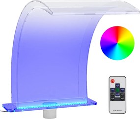 Bazénová fontána s RGB LED osvětlením akryl 50 cm 151407
