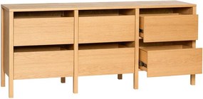 Komoda v dekoru dubu v přírodní barvě 150x65x40 cm Forma – Hübsch