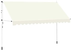 Ručně zatahovací markýza 400 cm krémová 143698