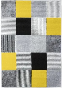 Koberce Breno Kusový koberec ALORA A1039 Yellow, Šedá, Vícebarevné, 120 x 170 cm