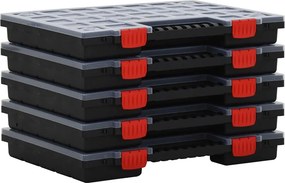 Organizéry na součástky 10 ks 40 x 30 x 5 cm polypropylen 3106444