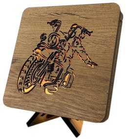 Li-Go "Motorkář" lampa 19x19cm provedení povrchu: dub světlý