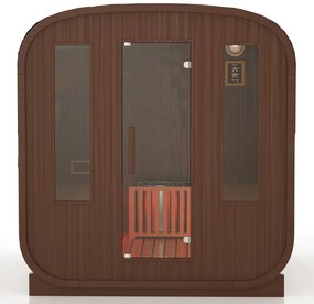 BPS-koupelny Zahradní kombinovaná sudová sauna 2v1  - Infrasauna + finská sauna 180x200, 4-6 osob