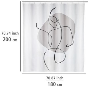 Sprchový závěs 180x200 cm Ladyline – Wenko