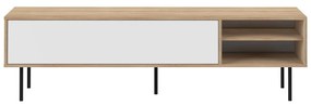 TV stolek v dekoru dubu v bílo-přírodní barvě 165x40 cm Ampère – TemaHome