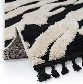 Černobílý běhoun 80x300 cm Esra Zebra – Flair Rugs