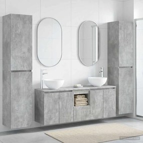 Sada koupelnového nábytku 5 ks Betonově šedá 33 x 34,5 x 160 cm 3406026