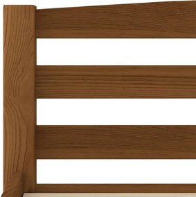 Rám postele bez matrace Honey Brown Masivní borovicové dřevo 322078