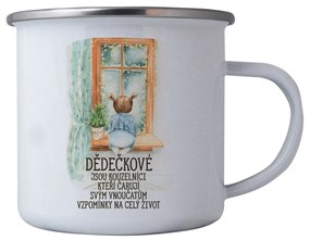 Bohemia Gifts Plechový hrnek Dědečkové, 350 ml