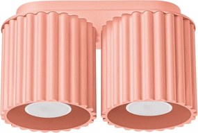 Broskvové kovové bodové svítidlo 10x21 cm Zora – Sollux