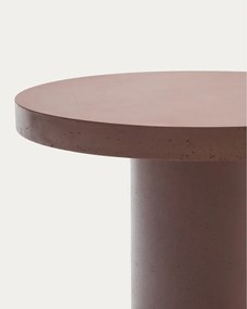 Betonový kulatý zahradní jídelní stůl ø 90 cm Aiguablava – Kave Home