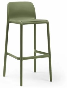 Nardi Plastová barová židle FARO s nižším sedem Odstín: Tortora - Hnědá