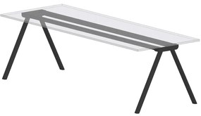 GABER - Stůl SURFY DESK - bílé lamino