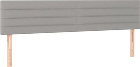 Box spring postel s matrací světle šedá 160 x 200 cm textil 3140705
