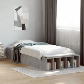 Rám postele betonově šedý 90 x 190 cm kompozitní dřevo 3280618