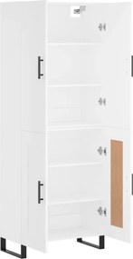 Skříň highboard bílá 69,5 x 34 x 180 cm kompozitní dřevo 3195811