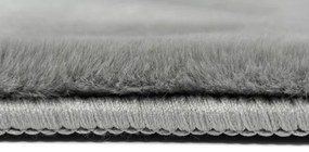BO-MA, Kusový koberec Rabbit new 11 dark grey, 80x150, šedá, ložnice