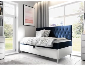 Kontinentální postel Junior Gerdise 2, Rozměr postele: 100x200, Barva:: ekokoža Soft 017 (biała) + Fresh 12