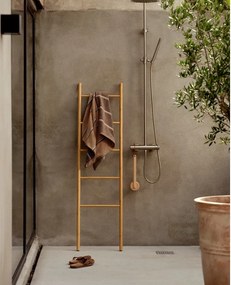 Hnědá/béžová bavlněná osuška 70x140 cm Sauna – Zone