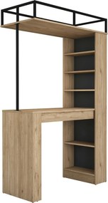 Barový stůl stůl Jany Walnut and Black
