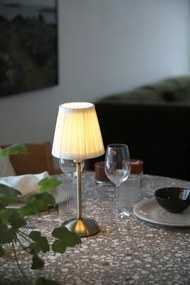 Markslöjd 109126 - LED Stm. nab. stolní lampa ANNO 1xE14/2W/2000 mAh bílá/mosaz