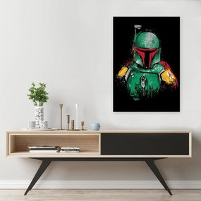 Gario Obraz na plátně Star Wars, lovec odměn Boba Fett - Dr.Monekers Rozměry: 40 x 60 cm
