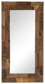 246306 vidaXL Zrcadlo masivní recyklované dřevo 50 x 110 cm