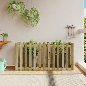 vidaXL Vyvýšený záhon plotový design 150 x 50 x 70 cm masivní borovice [832498] Barva: Přírodně impregnované