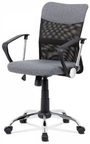 Kancelářská židle šedo černá MESH houpací KA-V202 GREY