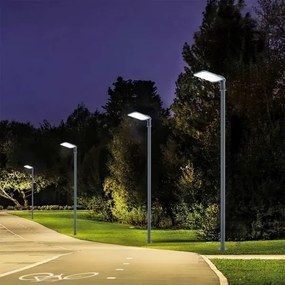 Brilagi-LED Venk. lampa se sloupem a kl. 4 m URBANLIGHT LED/200W/230V antr. IP65