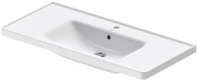 Duravit D-Neo - Umyvadlo 1000x480 mm, 1 otvor pro baterii, s WonderGliss, bílá 23671000001