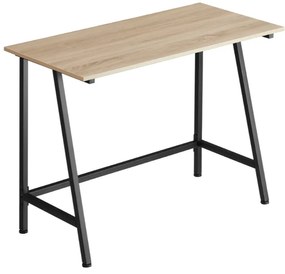 Tectake Psací stůl Newton 100x50x77cm Industrial světlé dřevo, dub Sonoma