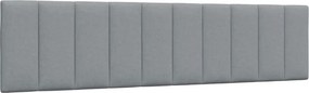 Rám postele bez matrace Hanko světle šedý 200 x 200 cm textil 3310412