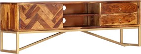 TV stolek 140 x 30 x 45 cm masivní akáciové dřevo 247998