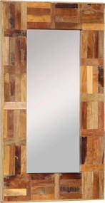vidaXL Nástěnné zrcadlo masivní dřevo recyklované 50 x 80 cm [337250]