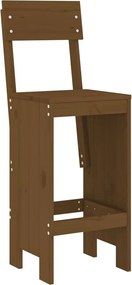5dílný zahradní barový set medově hnědý masivní borové dřevo 3157802