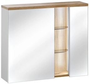 Comad Bahama White skříňka 80x20x70 cm Se zrcadlem bílá BAHAMAWHITE841FSC