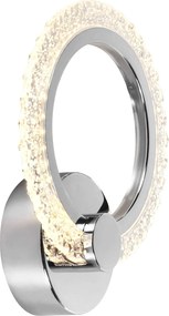 Toolight Toolight, LED nástěnné svítidlo 22x19cm, 8W, 3000K, LHJ067-W, chromová, OSW-60035