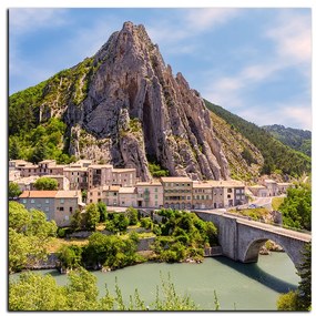 Obraz na plátně - Sisteron v Provence - čtverec 3235A (80x80 cm)