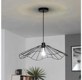 Brilagi - LED Lustr na lanku CERIA WIRE 1xE27/40W/230V pr. 60 cm černá