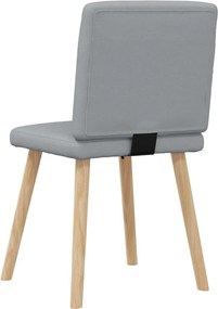 Jídelní židle 6 ks světle šedé textil 3315544
