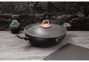 BERLINGERHAUS Pánev WOK s poklicí 30 cm Black Rose Collection BH-7112