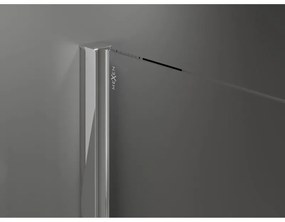 Mexen Velar, sprchový kout s posuvnými dveřmi 100(dveře) x 110(stěna) cm, 8mm čiré sklo, chromový profil, 871-100-110-01-01
