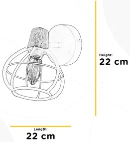 ONLI - Nástěnné bodové svítidlo GINGER 1xE14/6W/230V