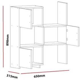 Skříňka ANNA 89,8x65 cm bílá