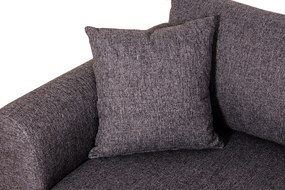 Hanah Home Čtyřmístná pohovka NERO antracitová levá 250 cm