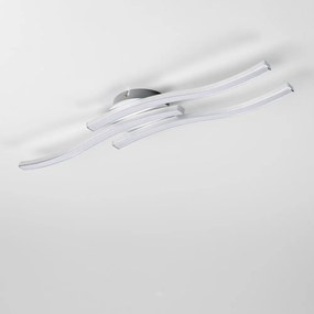 LED Stropní svítidlo 3xLED/6W/230V 3000K stříbrná