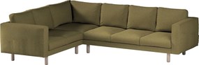 Potah na pohovku IKEA Norsborg rohová 5-místná barva zelená látka pletený vzor