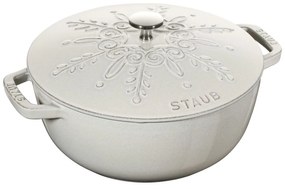 Staub Special Cocotte hrnec 24 cm/3,6 l bílá lanýžová, 112824107